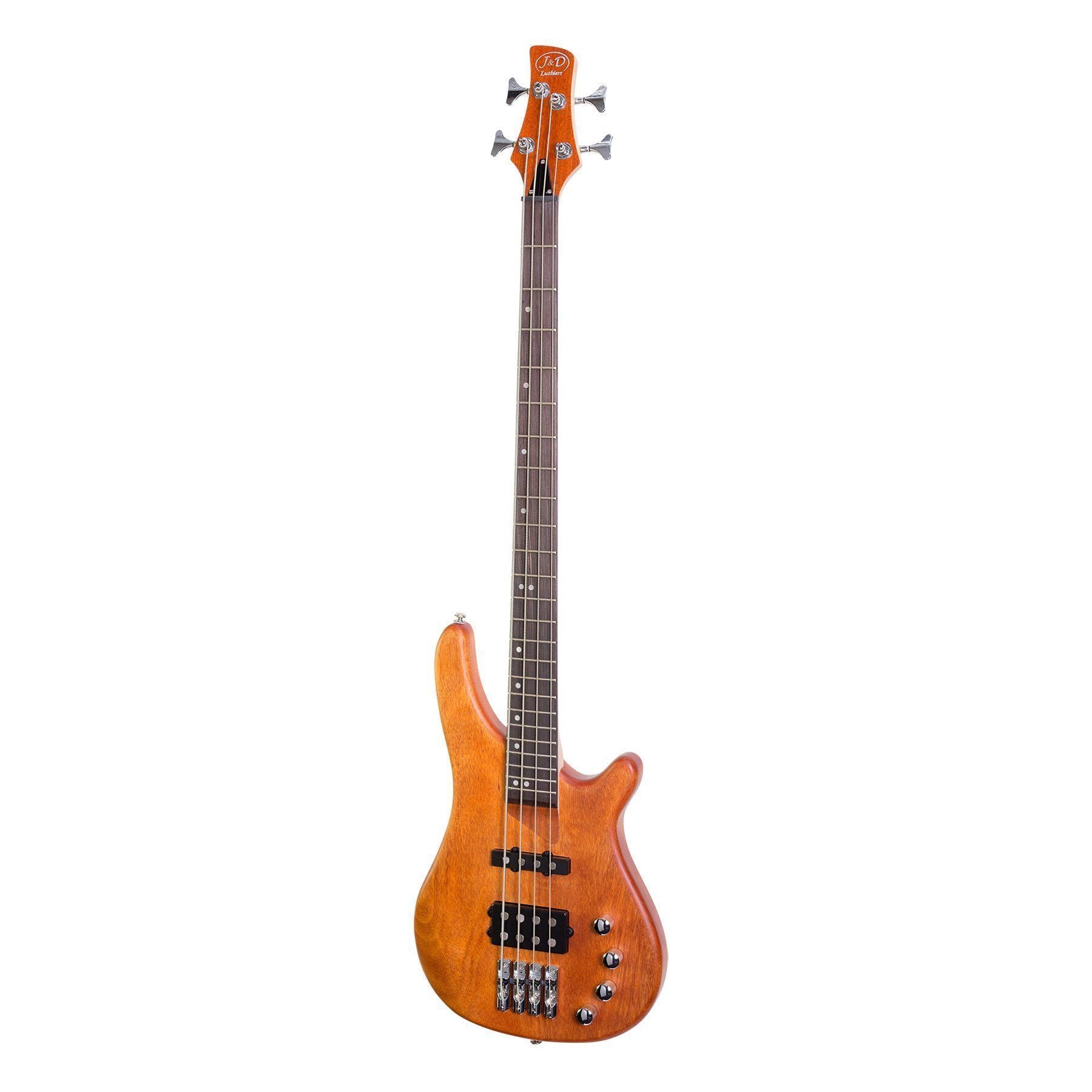 J&D Luthiers 4-String T-Style Contemporary Active Electric Bass Guitar ...